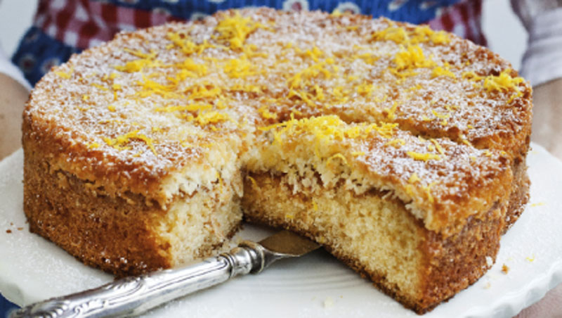 Mjuk kaka med syrlig citronkokostosca recept | Allers